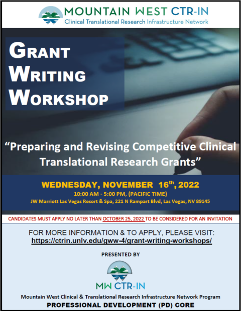 FALL 2022 MW CTR-IN Advanced Grant Writing Workshop | CTRIN